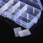 Small Electronic Components Plastic Storage Box with lid lock (Pack of ...