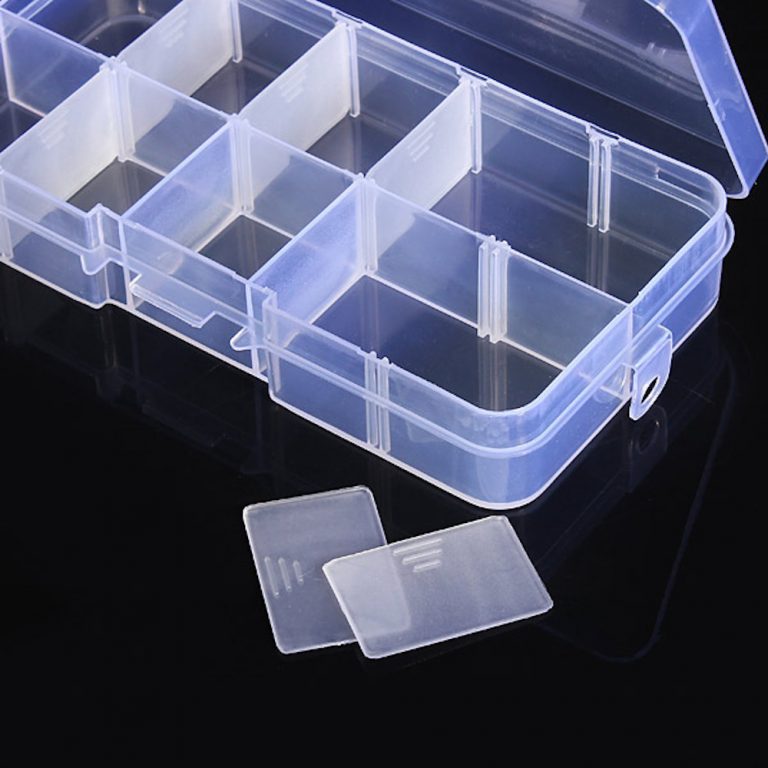 Small Electronic Components Plastic Storage Box with lid lock (Pack of ...