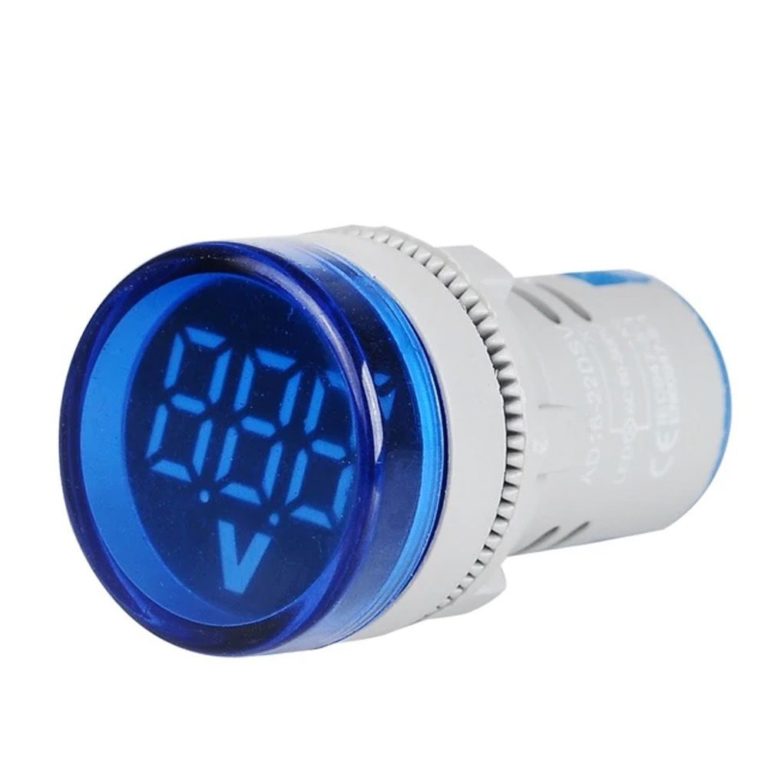 LED Voltmeter Signal Lights Digital Display Gauge Volt Voltage Meter ...